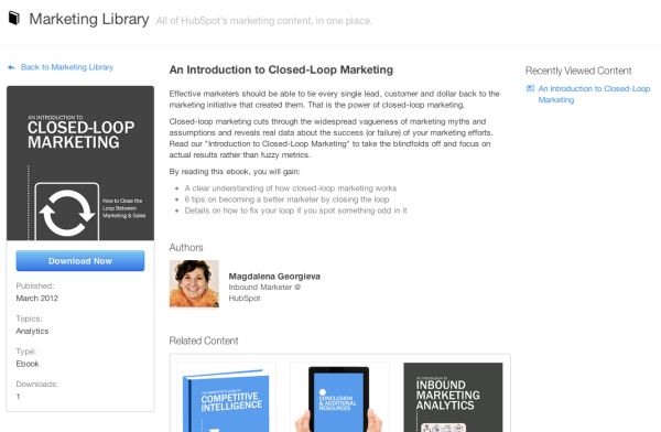 Introducing Your HubSpot Marketing Library