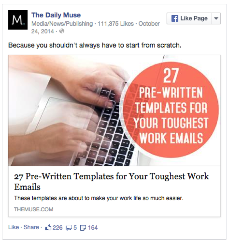 The Anatomy of a Successful Facebook Post