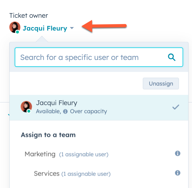 Route tickets in help desk