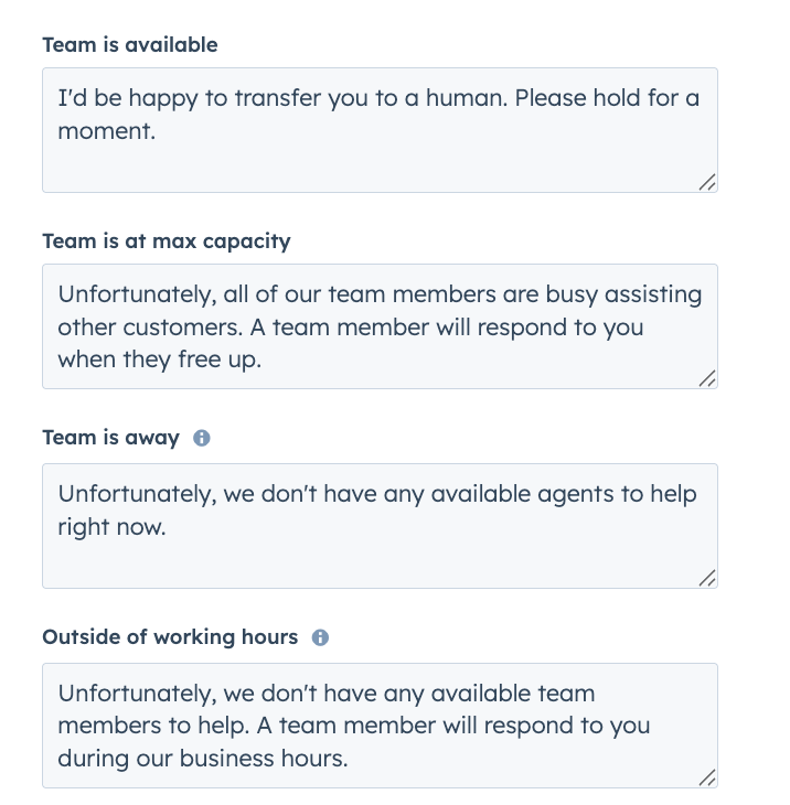 Manage your customer agent