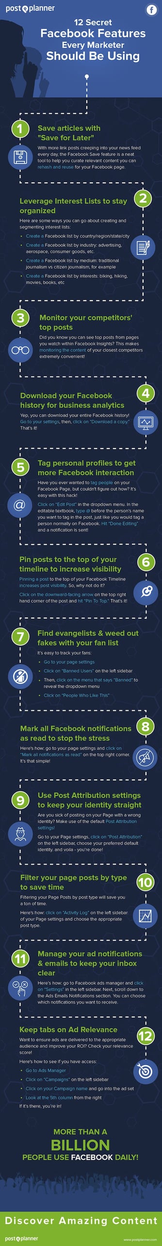 12 Secret Facebook Features You Should Know [Infographic]
