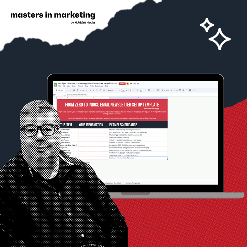 Masters in Marketing: Email Newsletter Launch Template