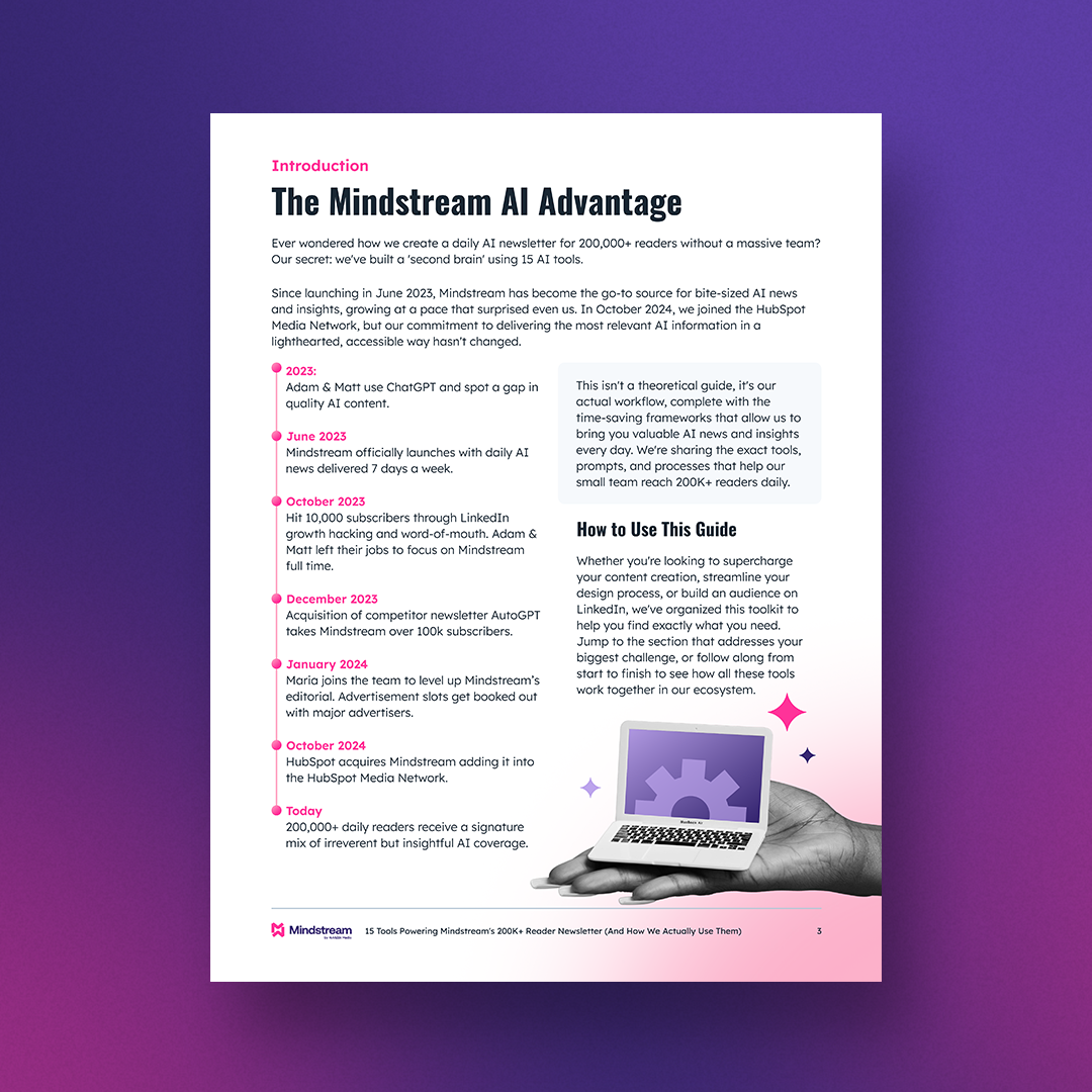 How Mindstream Uses AI Tooling [Free Download]