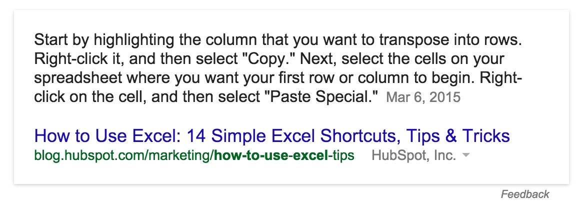 How to Optimize Your Content for Google's Featured Snippet Box