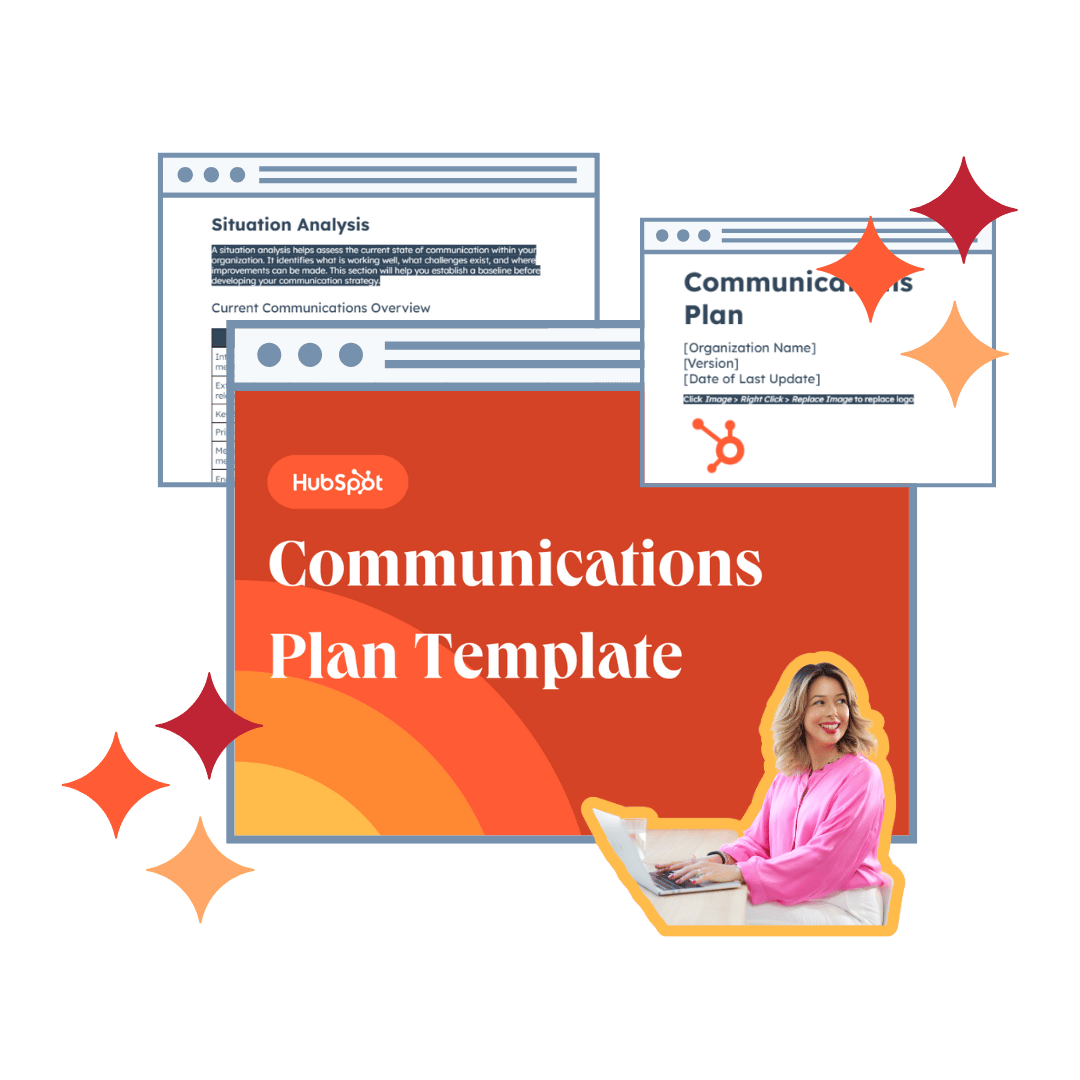 HubSpot's Free Communication Plan Template