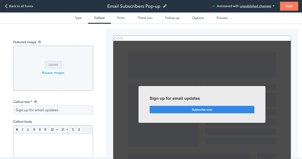 Increase Conversions with Free Exit Intent Forms | HubSpot