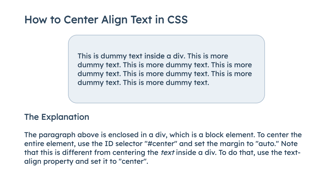 How to Center Text & Headings in CSS Using the Text-Align Property