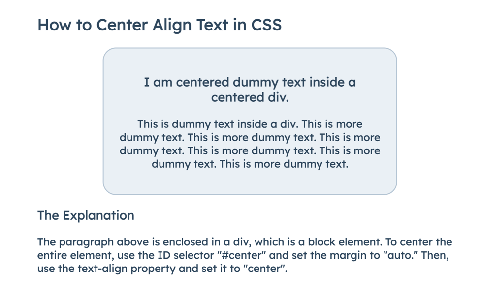 How to Center Text & Headings in CSS Using the Text-Align Property