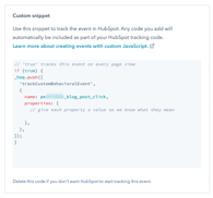 Create custom events