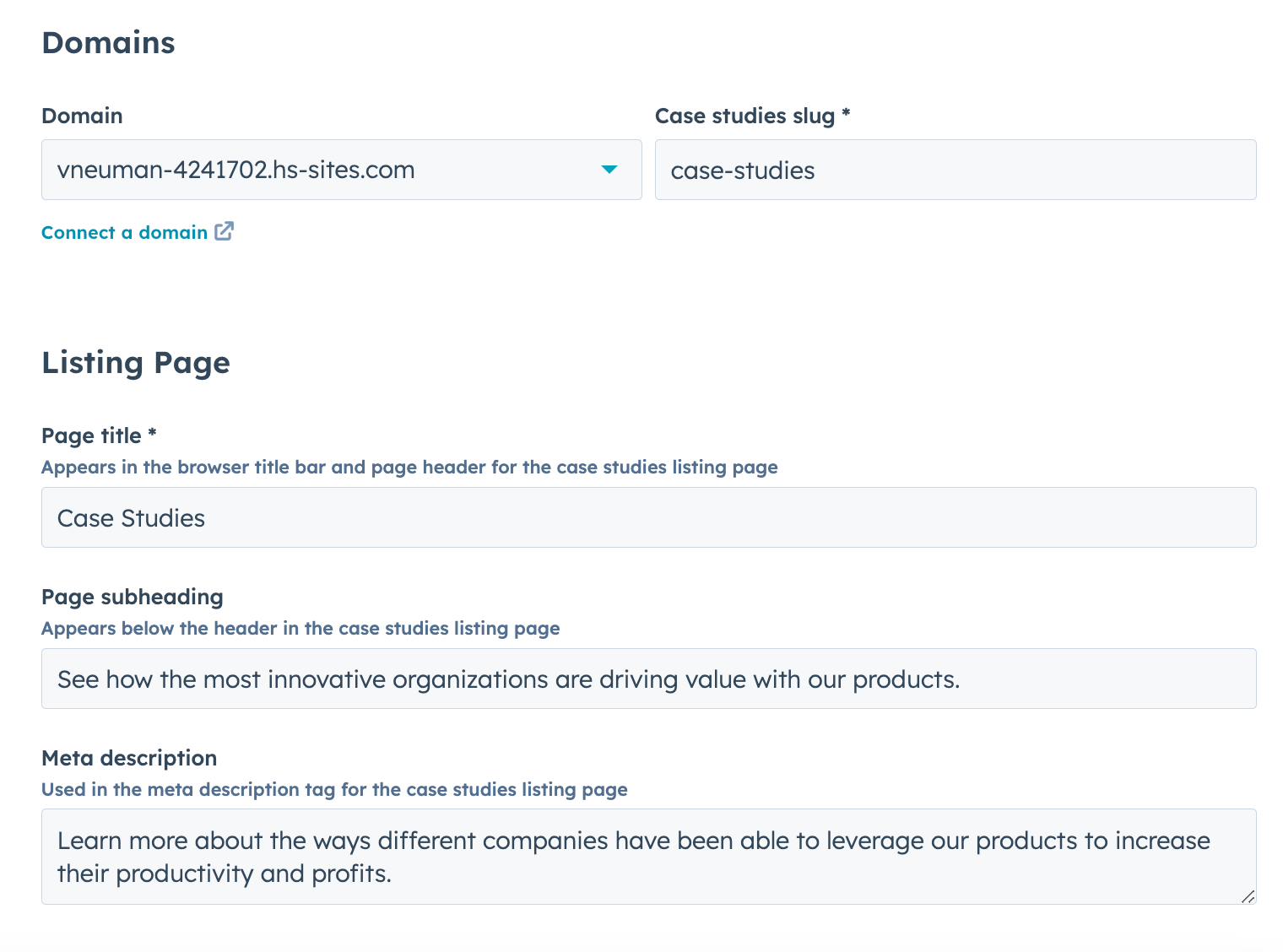 Create And Manage Case Studies