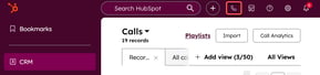 Make calls in the HubSpot browser