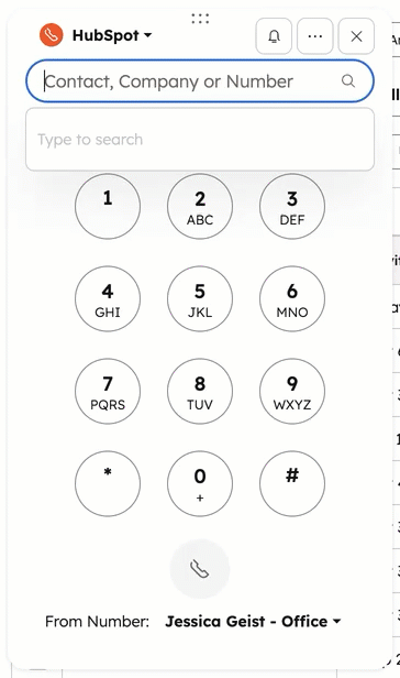 Make calls in the HubSpot browser