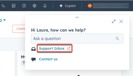 Get help with HubSpot
