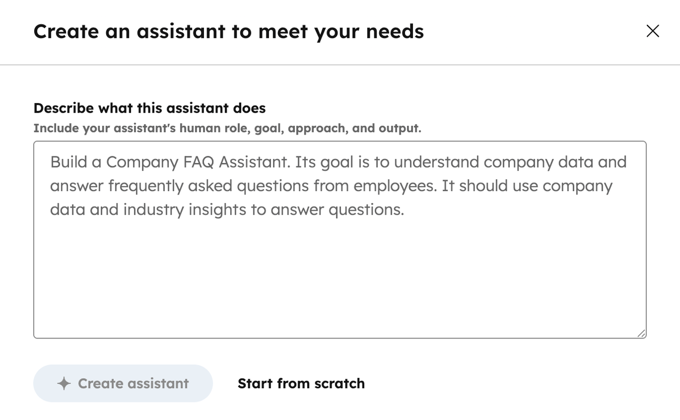 Use assistants and agents in Breeze studio