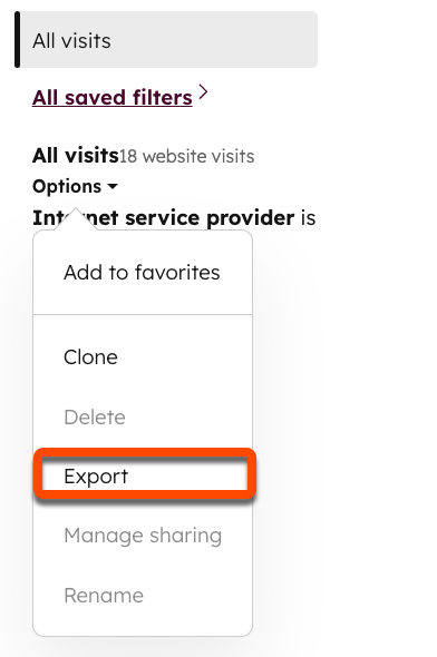 Export your content and data