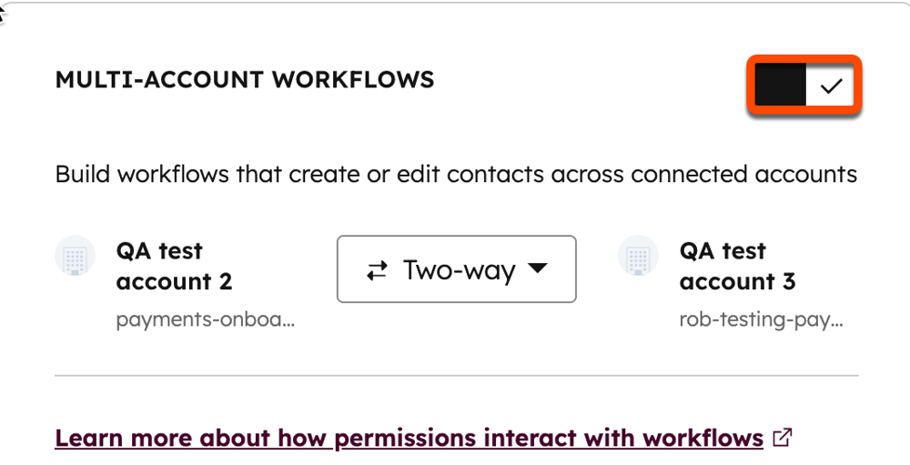 Multi-Account Workflows erstellen