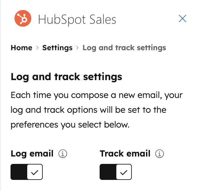 Customize your HubSpot Sales Office 365 add-in settings