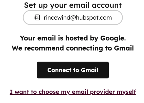Connect your personal email
