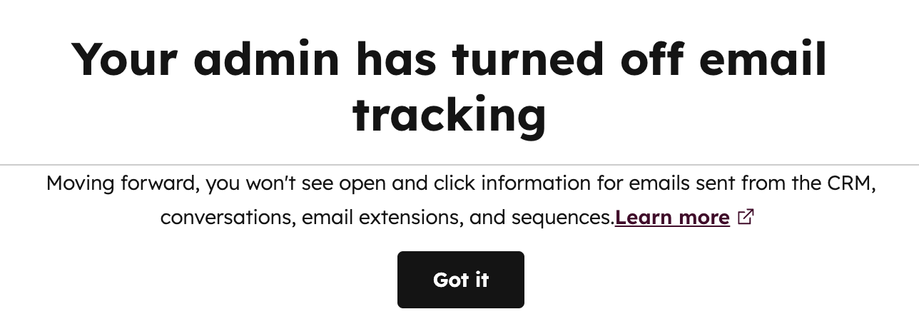 Turn off one-to-one email tracking or attachment logging