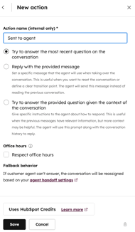 Send a rule-based chatbot to the customer agent