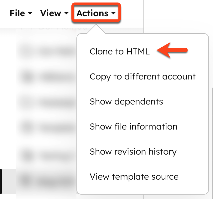 Clone HubSpot content