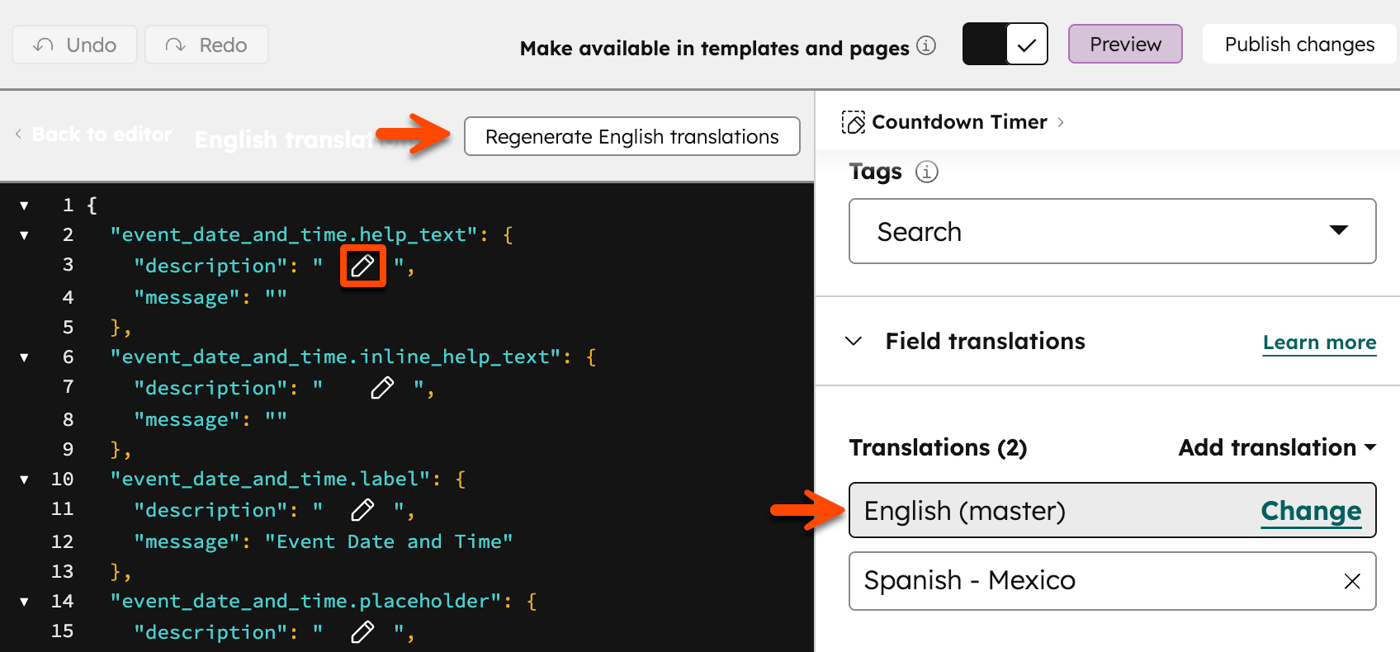 Create and manage module translations
