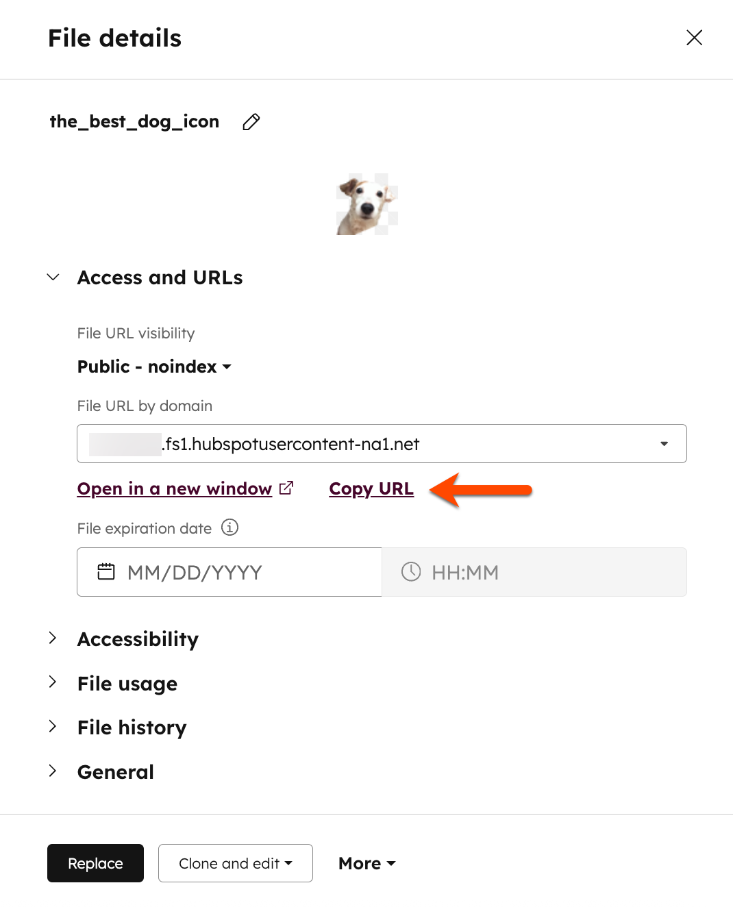Manage the URL of files uploaded to the files tool