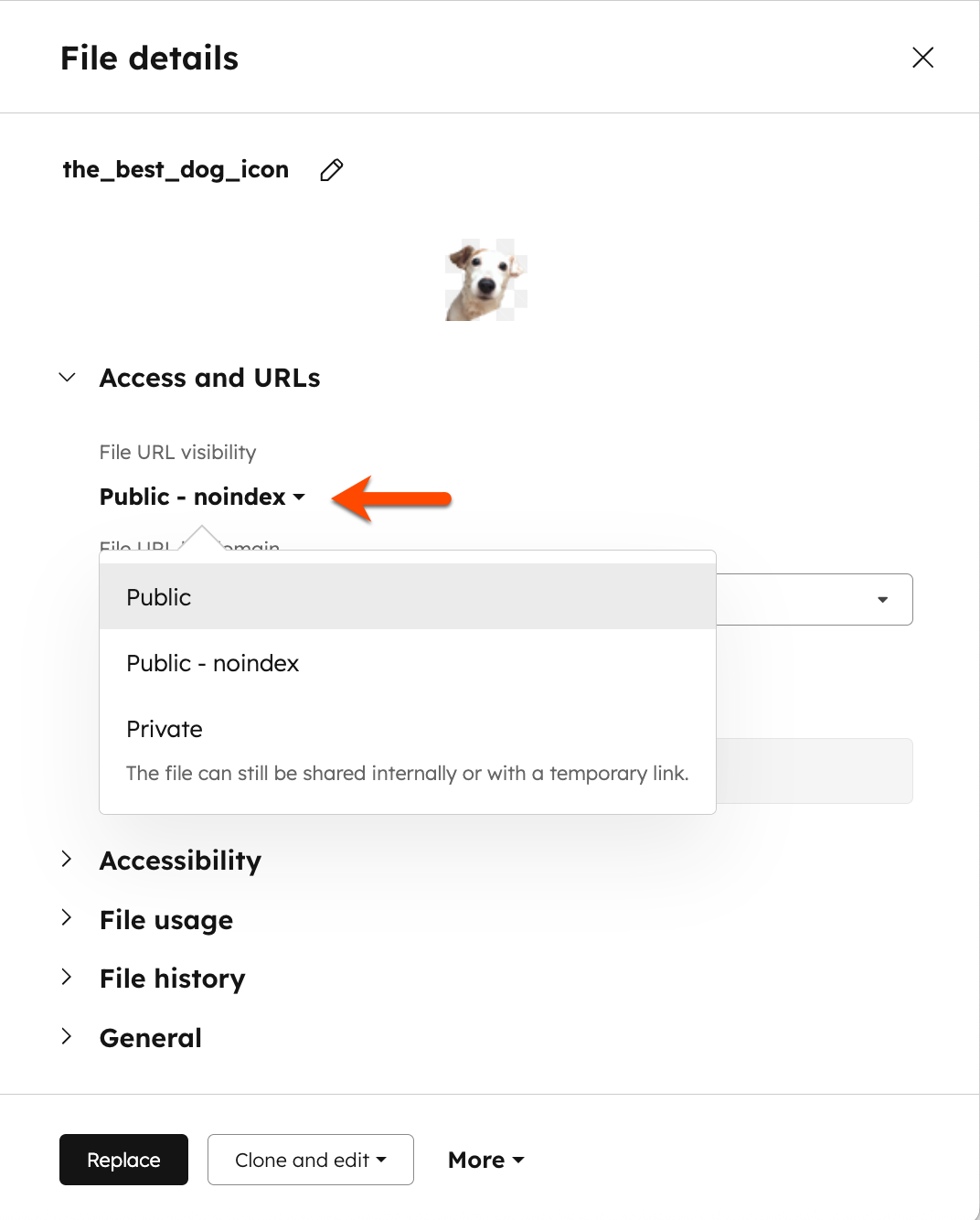 Manage the URL of files uploaded to the files tool