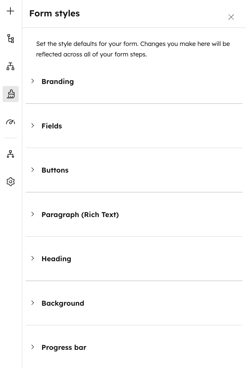 Create and edit forms