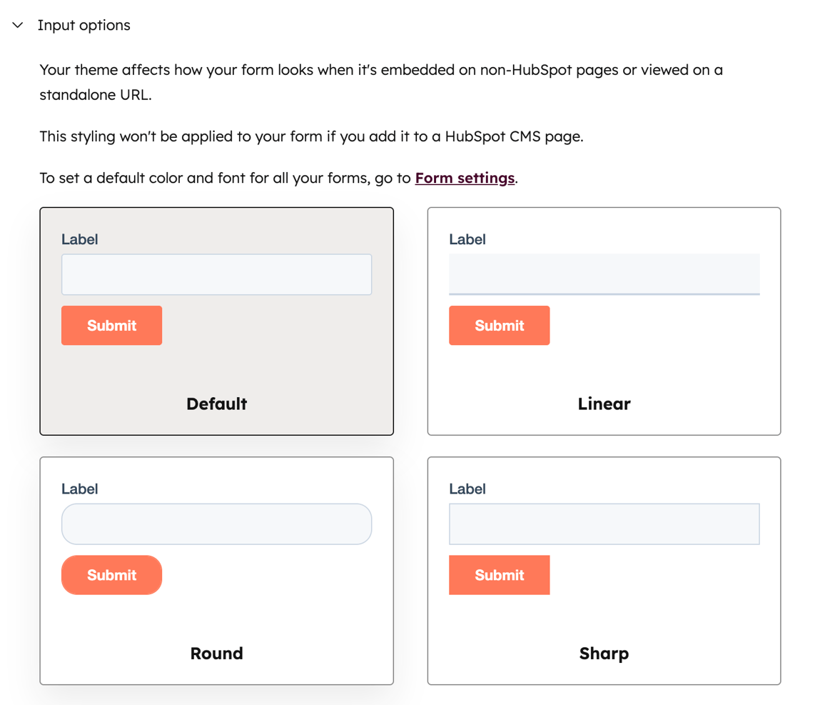 Set up and style a legacy form on an external site