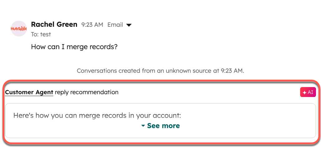 Use reply recommendations in help desk