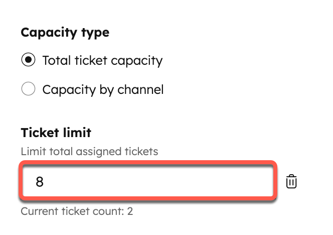 Set ticket capacity limits for users in help desk