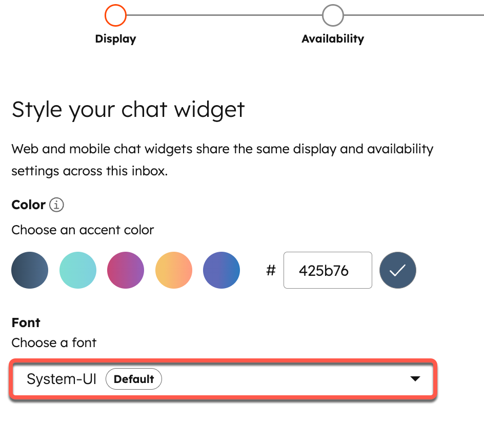 Connect and customize a chat channel in help desk