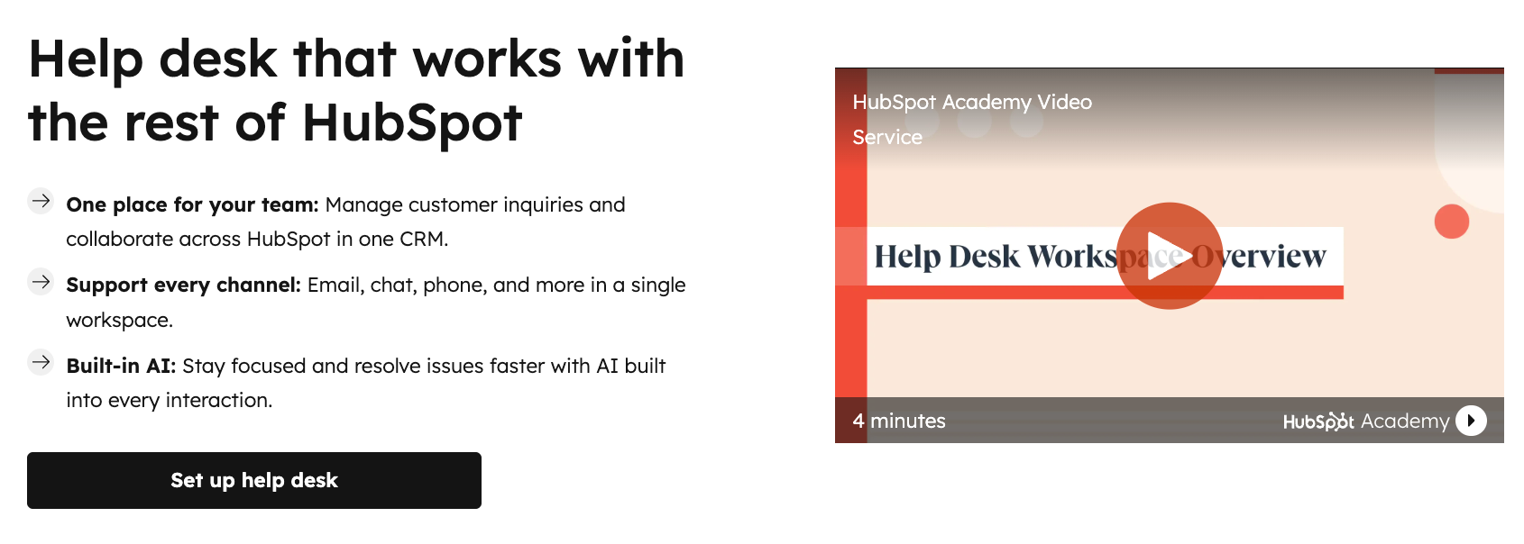 Set up help desk