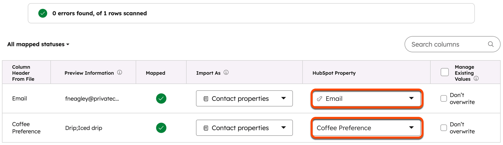Append or replace multiple checkbox property values