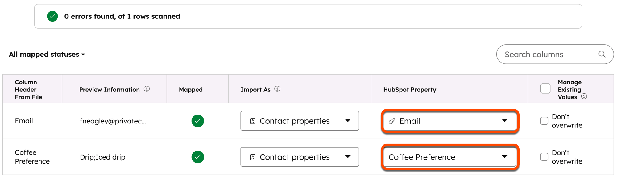 Append or replace multiple checkbox property values