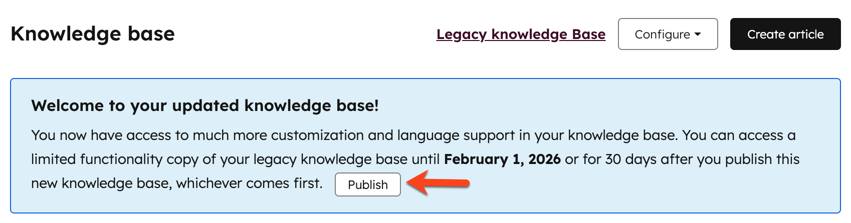Migrate a knowledge base