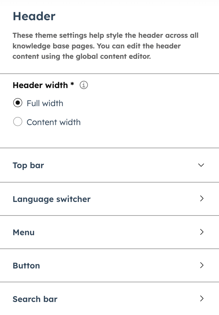 Customize a knowledge base theme