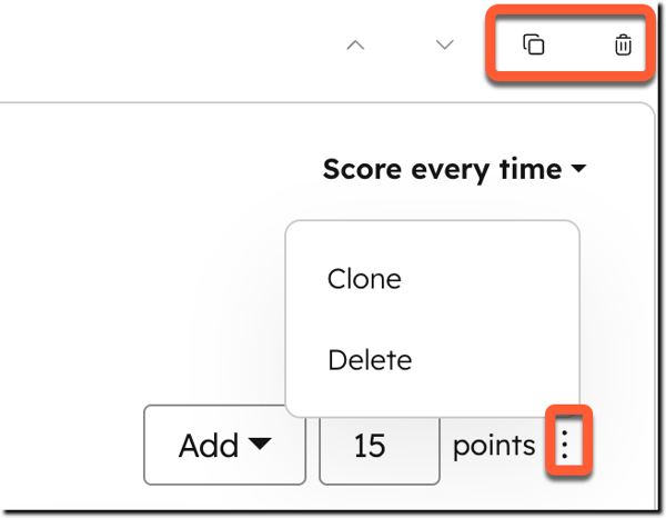 Build lead scores to qualify contacts, companies, and deals