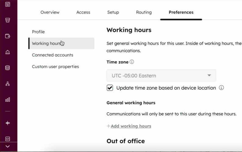 Manage your user profile and preferences