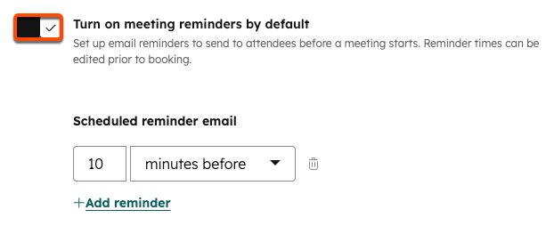 Turn on meeting reminders by default