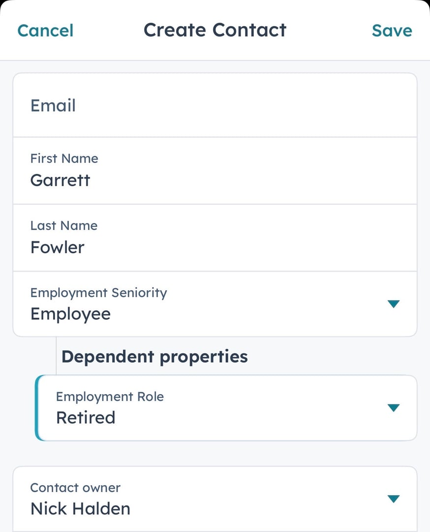 Set up conditional logic for enumeration properties