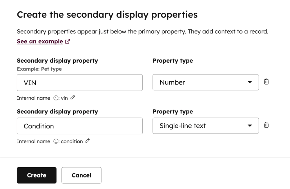 Create and edit custom objects