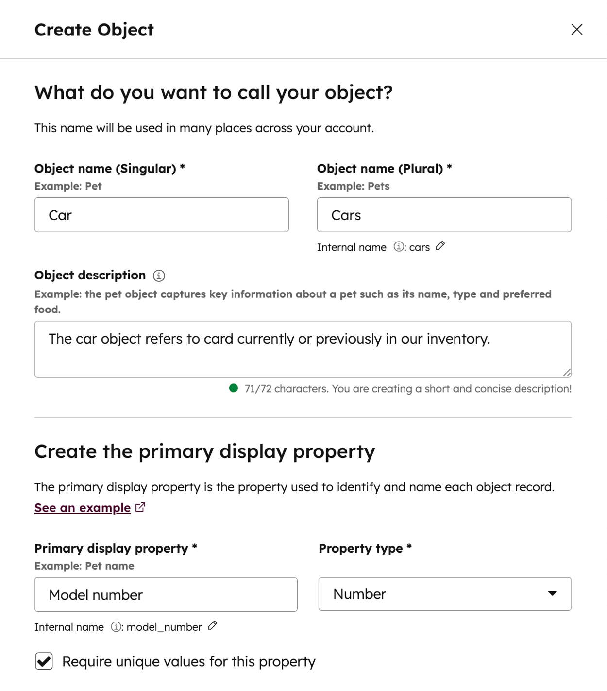 Create and edit custom objects