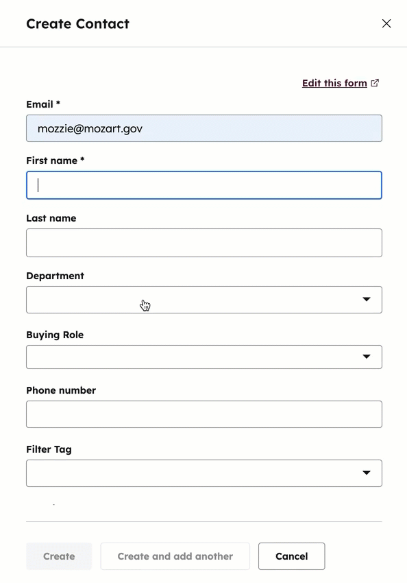 Set up conditional options for properties