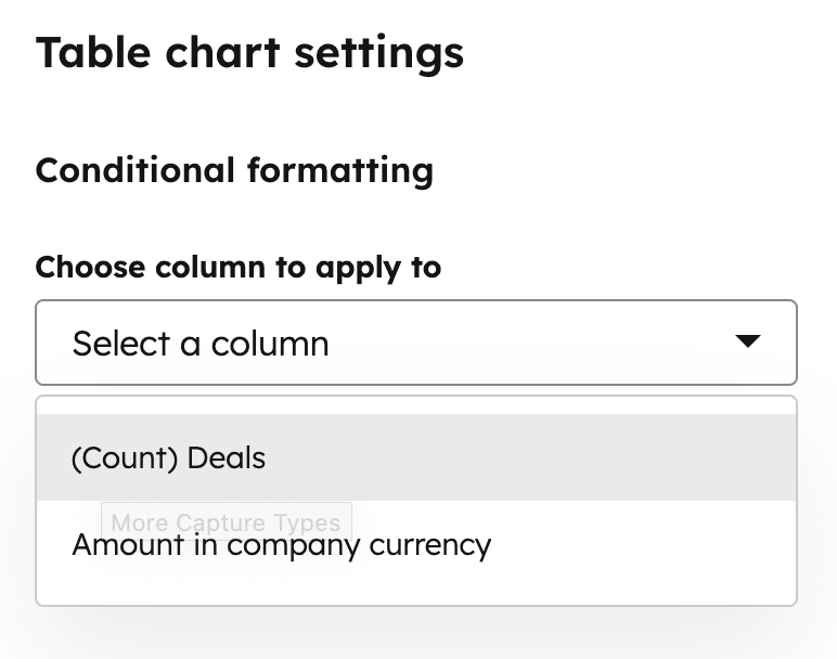 Add conditional formatting to tables in reporting