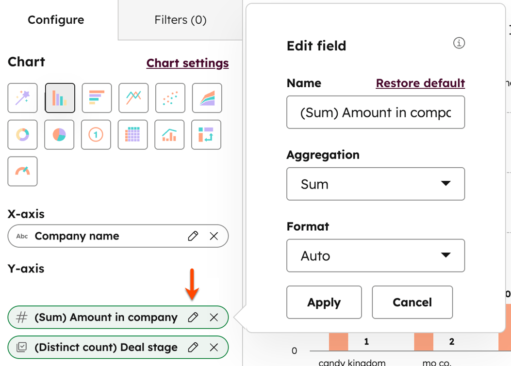 Create reports with the custom report builder