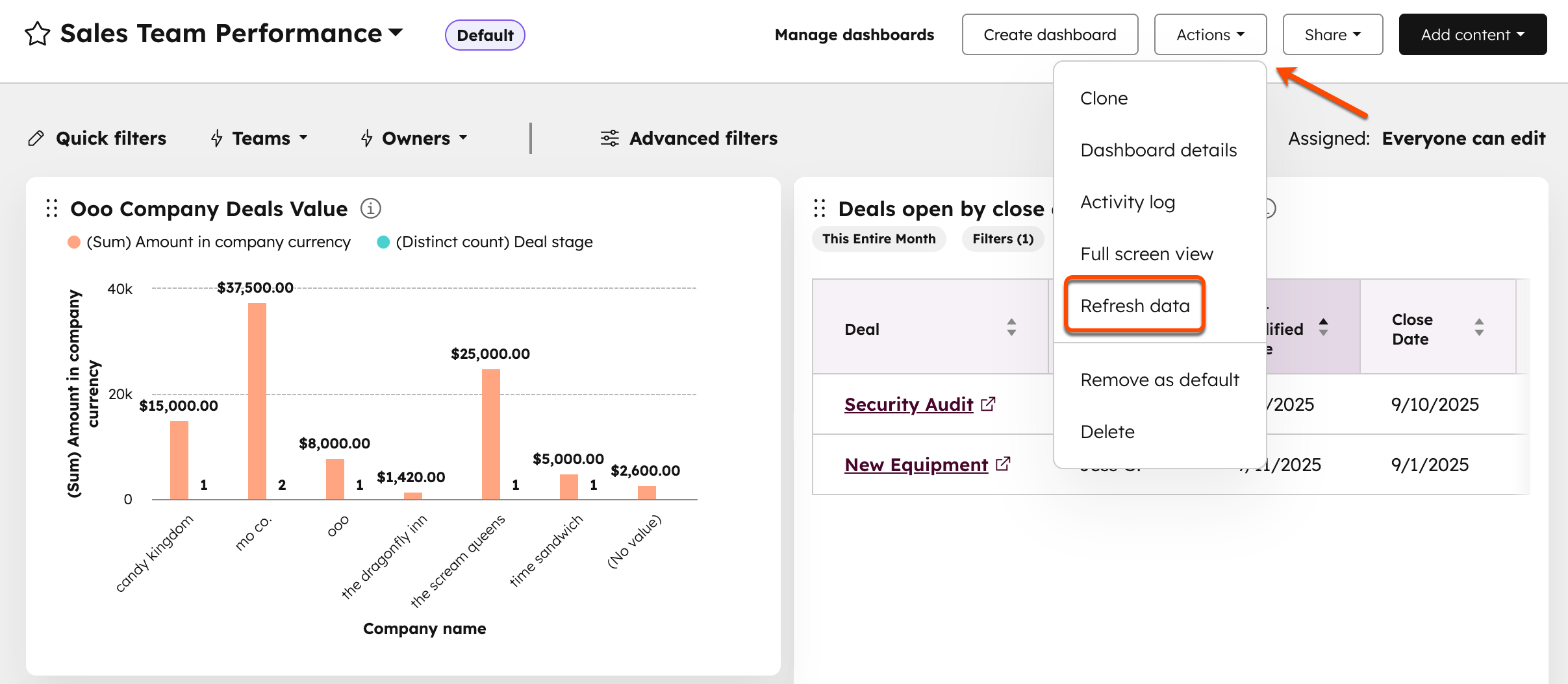 Create reports with the custom report builder