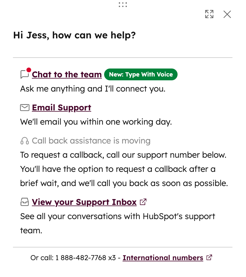 Få hjälp med HubSpot
