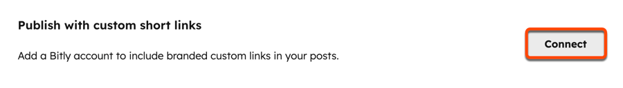 Connect your Bitly account to HubSpot